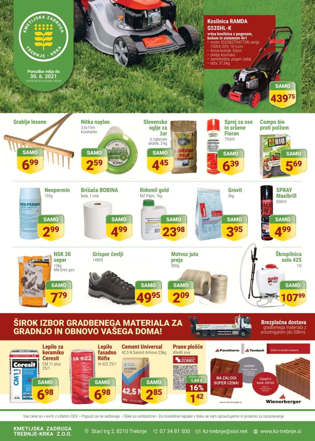 Katalogi in letaki | KZ Trebnje