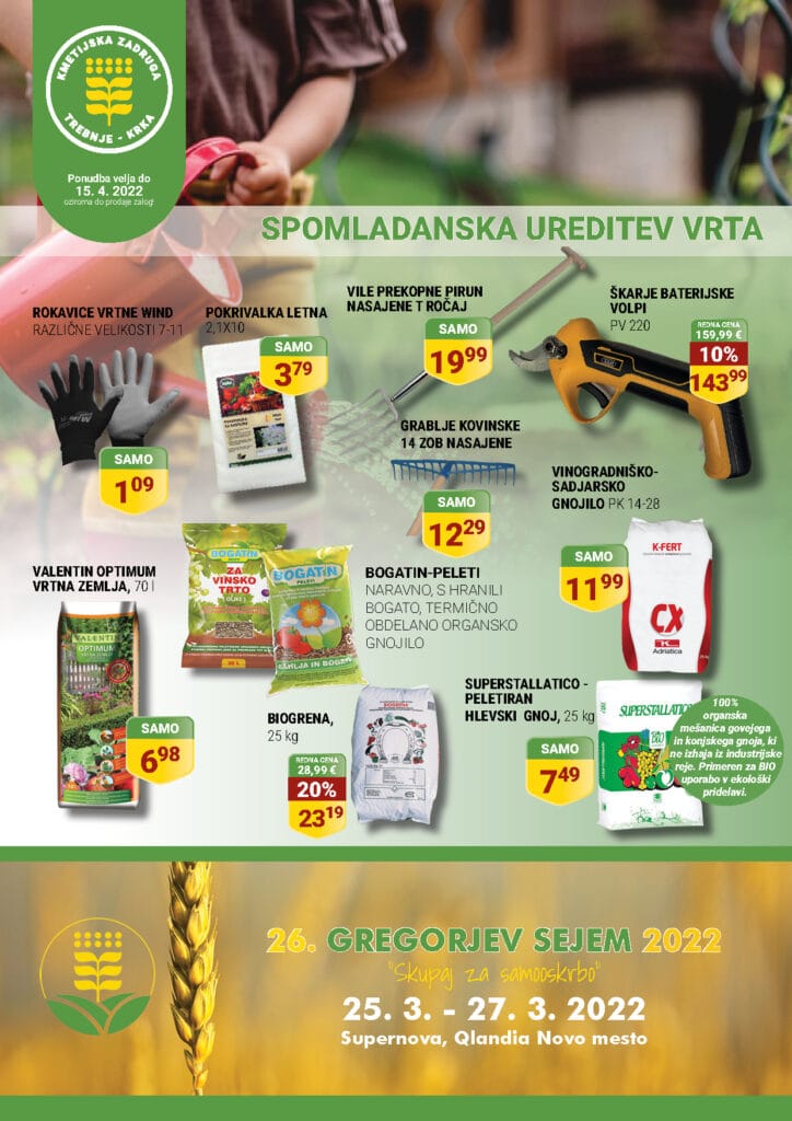 Katalogi in letaki | KZ Trebnje